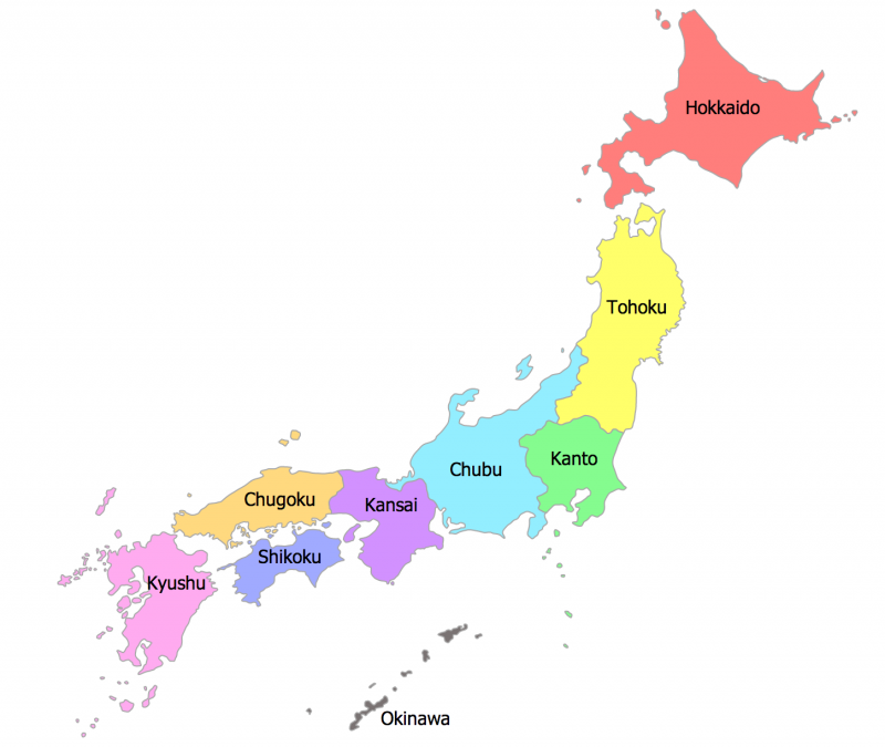List of the Regions and Prefectures of Japan | Kyuhoshi